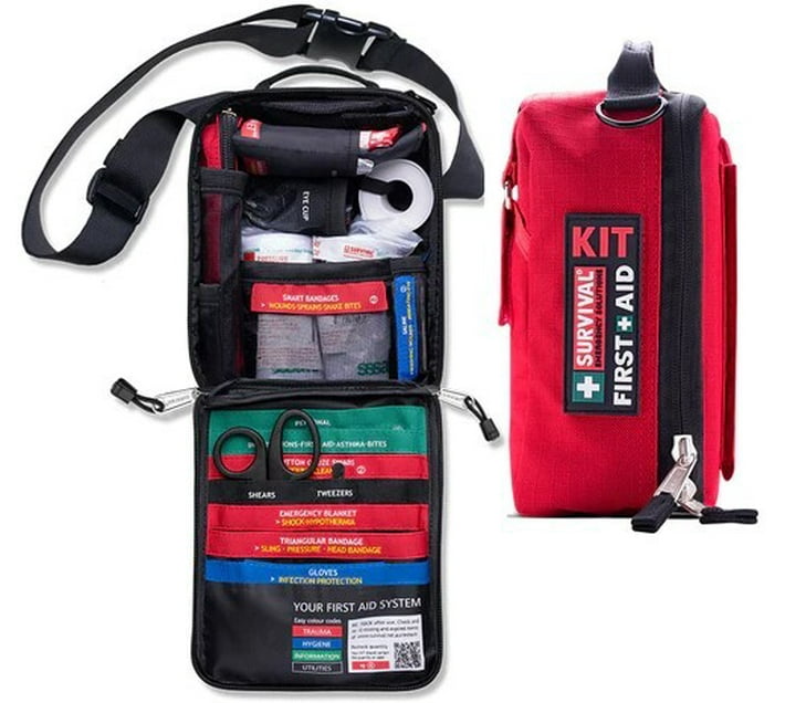 WHS GRABFAK First Aid Kit (Home, Sports and Fitness, Vehicle, Workplace ...
