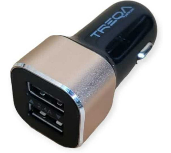 Treqa v1.0 Car Bluetooth Device with Car Charger (Black) | Makro