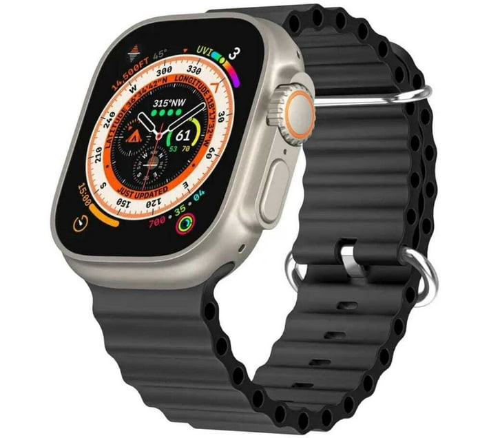 Series 8 Smart Watch-T900 Smartwatch (Black Strap, Free size) | Makro