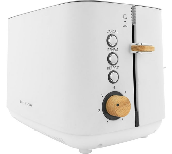 Boden Stark Anson Collection 2 Slice SSToaster White 925 W Electric ...