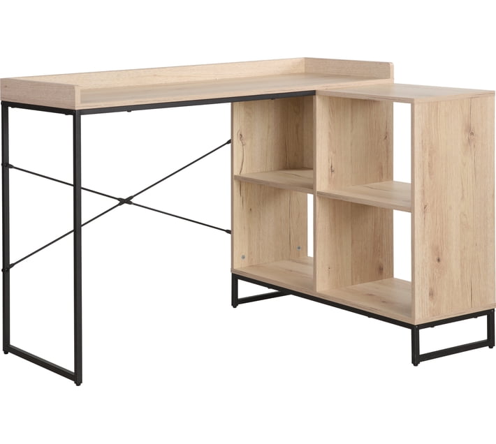 Buy Everfurn Magma Desk with Powder Coated Steel Frame and Four Storage ...