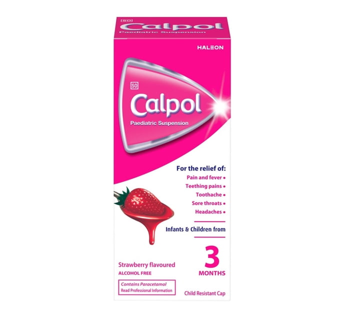 Buy Calpol Paediatric Suspension Strawberry Flavoured 50ml in Bulk ...