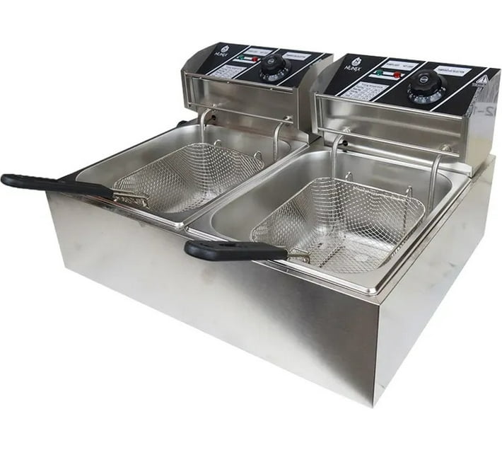 Buy SpSp 5L+5L Double Commercial Electric Deep Fryer Stainless Cookware ...