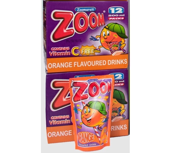 Buy Zoomarati Zoom Orange juice Orange Juice (24 x 200 ml) in Bulk ...