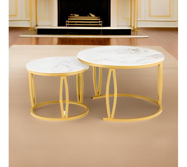 AK Coffee Table 3-Piece Laser Cut Design Nesting Metal Coffee Table ...
