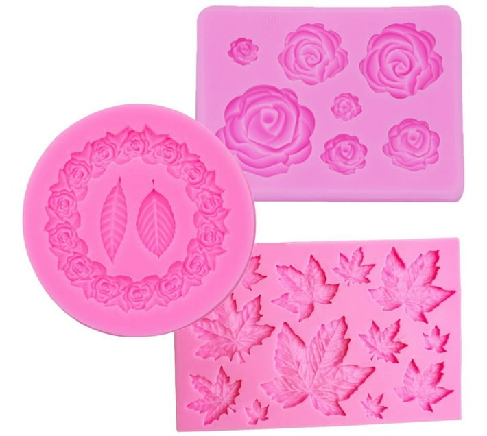 The Good Sport Kitchen Chocolate Silicone Shaping Mold Leaf - Set of 3 ...