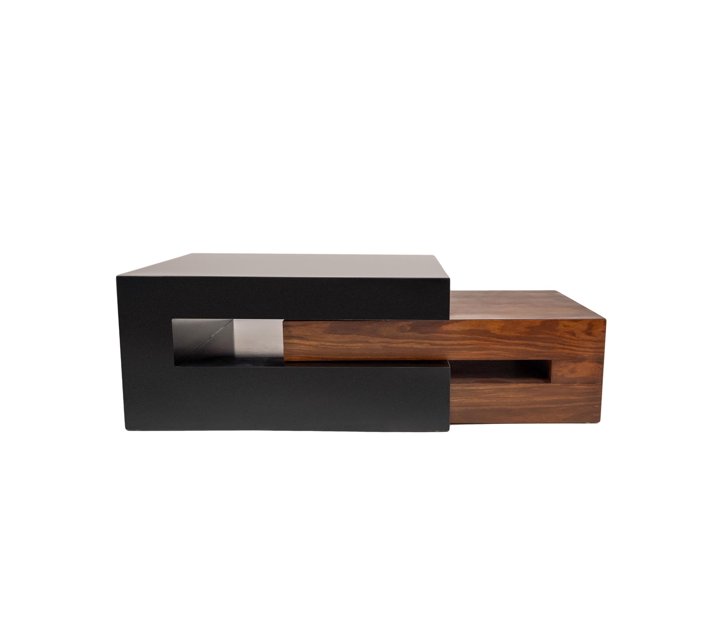 Someone’s in a Makro Salena Wood Nesting Coffee Table - Black + Brown Mood