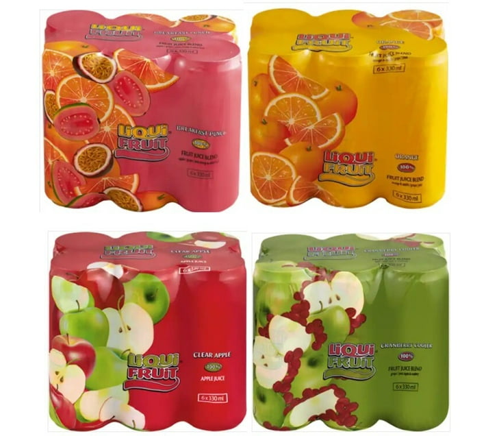 Buy Liqui-Fruit Juice Cans 4 Mixed Pack (6x330ml) (24 x 330 ml) in Bulk ...