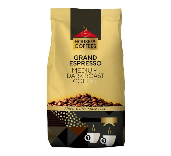 Buy House Of Coffees Grand Espresso Coffee Beans 1kg in Bulk | Makro ...