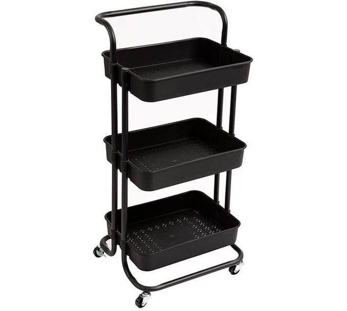 gloryhome 60015 Stainless Steel Kitchen Trolley (Pre-assembled) | Makro