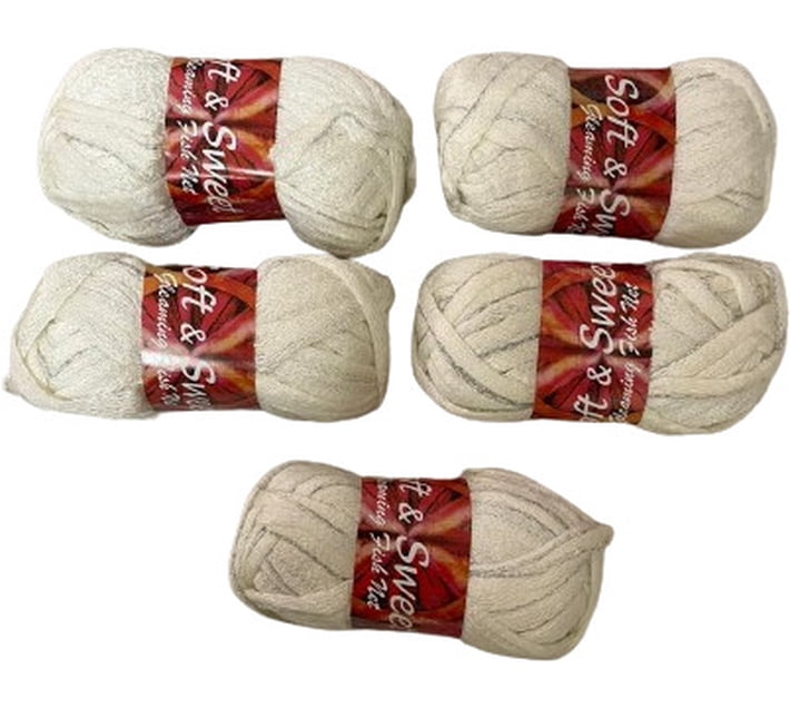 JOST Gleaming Fishnet #10 Knitting Wool Art and Craft Kit (White) | Makro