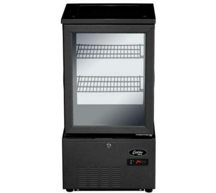 GALILEO Refrigerated glass display cabinet - 56Lt, Black - GALILEO 56 L ...