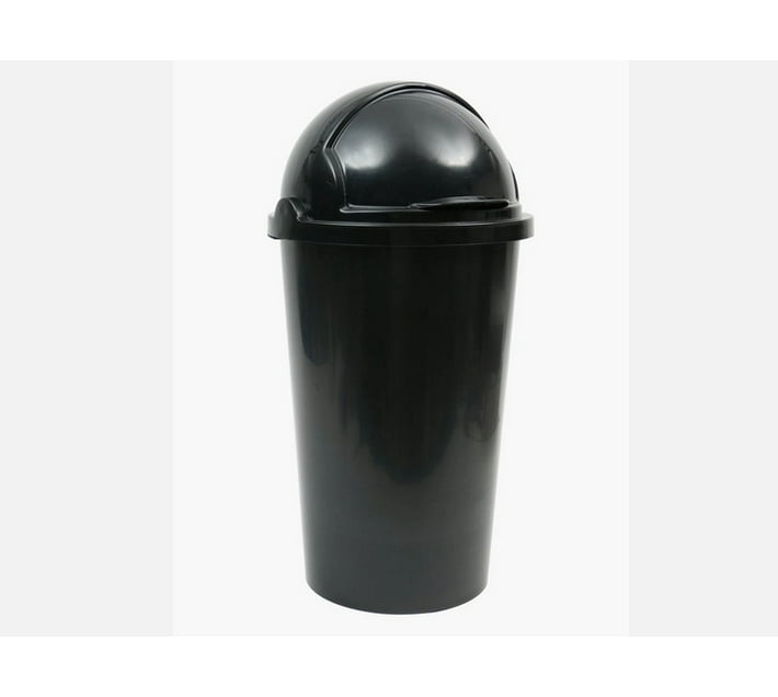 Penflex Plastic Dustbin with Swing Lid 50L Plastic Dustbin (Black) | Makro