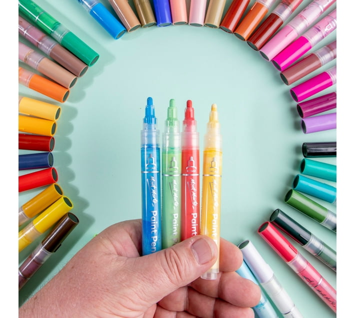Mont Marte Acrylic Paint Broad Tip 48pc Multi-function Pen (Pack of 48 ...