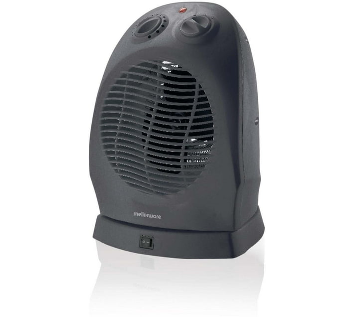 MELLERWARE Oscilating Floor Fan Plastic Graphite 2Heat Settings 2000W ...