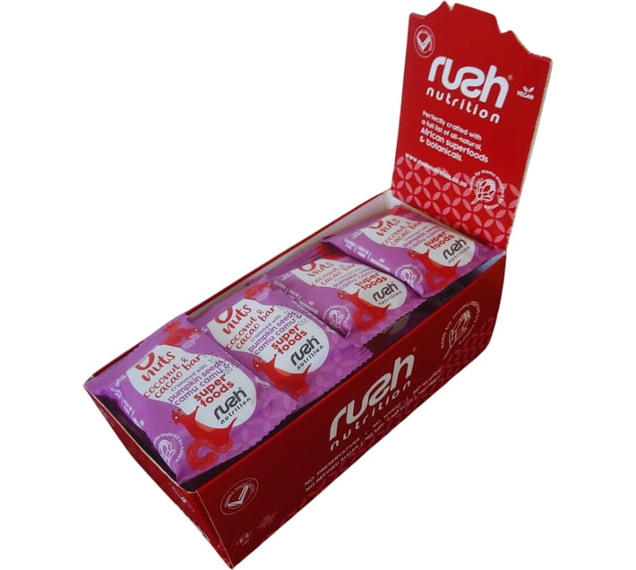 Rush Nutrition O Nuts! Coconut & Cacao - Snack Bars (Box of 20) Box (20 ...