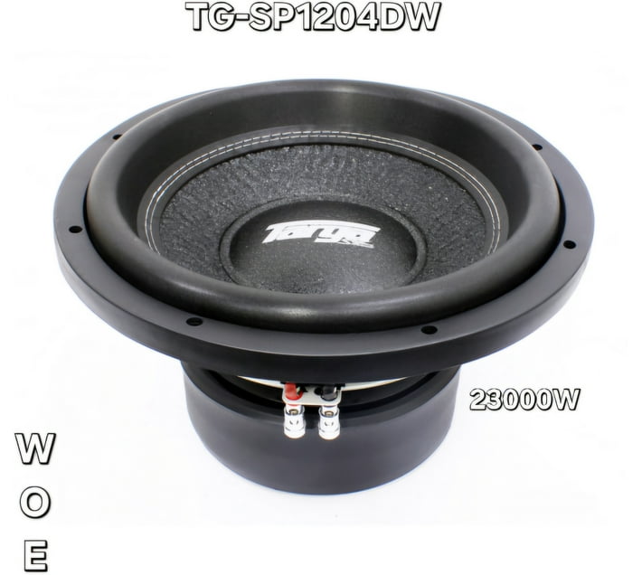 TARGA TG-SP1204DW D4 Subwoofer Rear Deck Mounted Round Car Speaker ...
