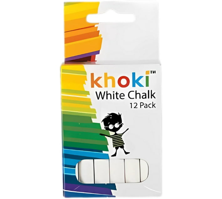 AZ Decor Chalk White 12Pce White Chalk (12 Sticks) | Makro