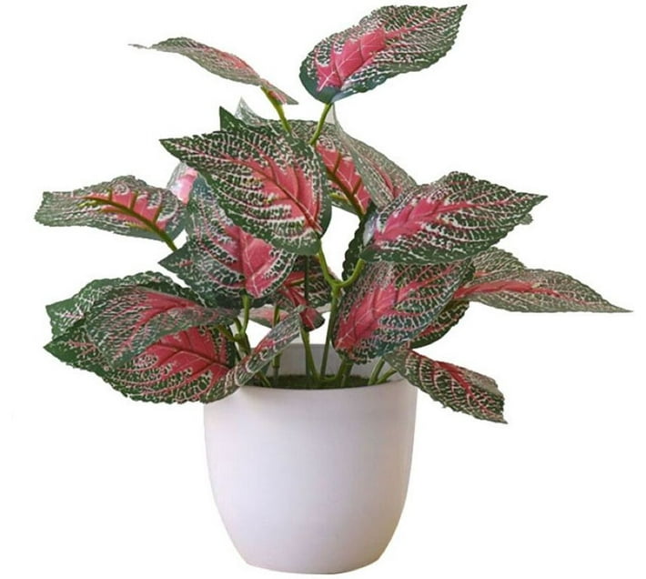 The Good Sport Garden Decor Novelty Purple Artificial Leaf Plant With ...