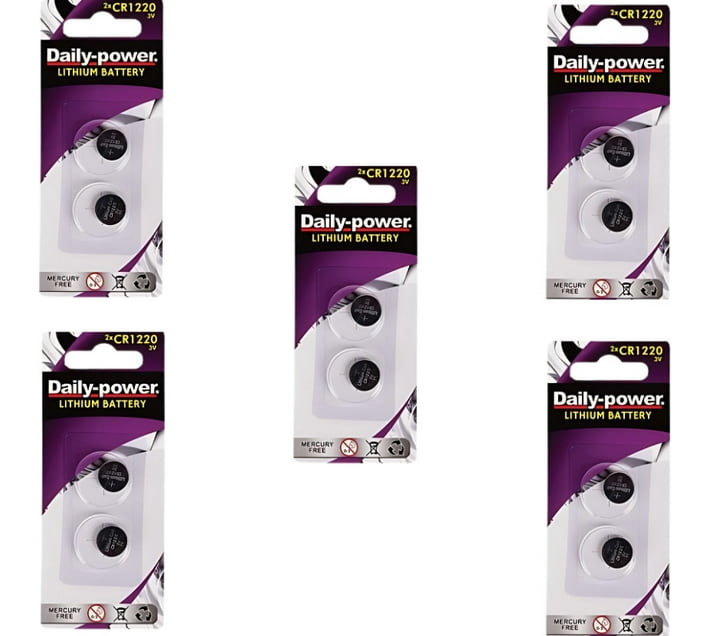 AZ Décor Batteries Lithium Cr-1220(3V) L04 2Pce Alkaline Battery ...