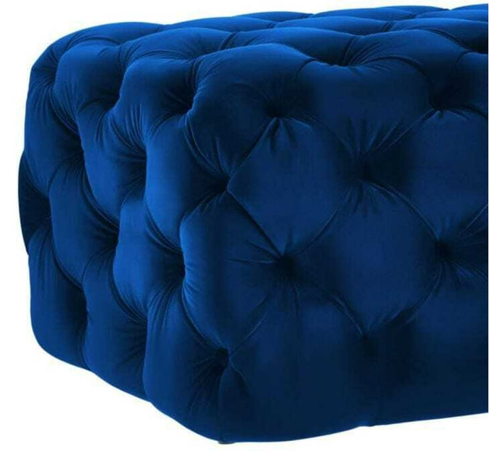 OTTOMAN Fabric Standard Ottoman (Finish Colour - BLUE, BLACK, DIY(Do-It ...