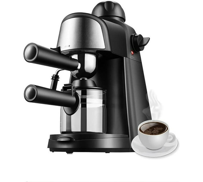 Ashcomonline Automatic Coffee Machine Coffee Maker (Silver, Black) | Makro