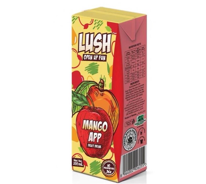 Someone’s in a Makro Lush Mango APP Fruit Juice 200 ML - Pack Of 36 Mood