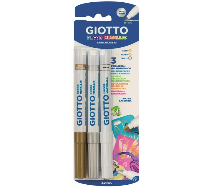 Giotto decor metallic 3pc (Multicolour) | Makro