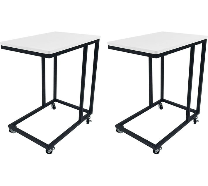 Khaos Solutions Paris Compact Rolling Sofa & Bedside Table with Wheels ...