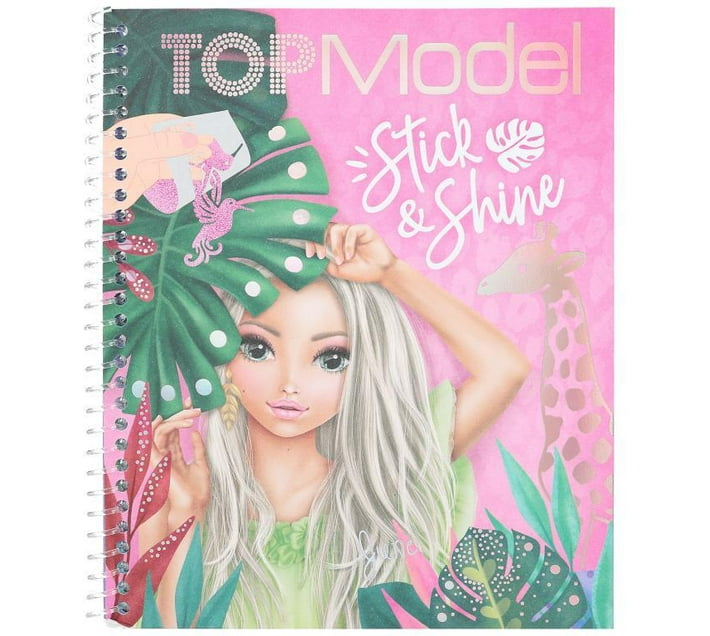 Depesche Top Model Colouring Book Stick & Shine Tattoo Stickers ...