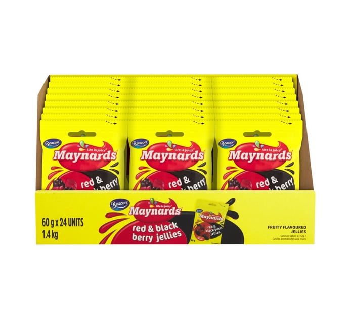 Buy Maynards Jelly Sweets Red & Black (24 x 60g) in Bulk | Makro Business