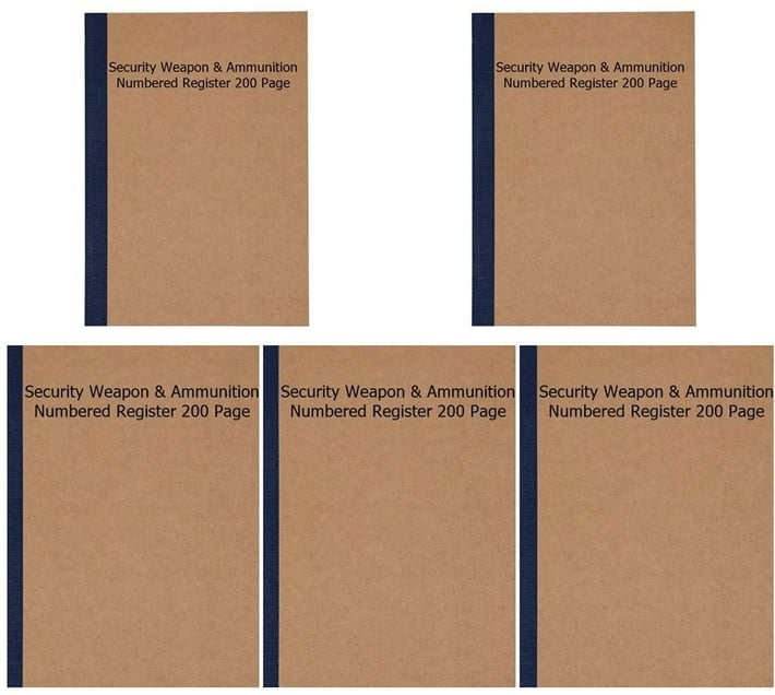 RBE S4382 -5 Daily Weapons & Ammunition Register -5's (1 Sets) | Makro