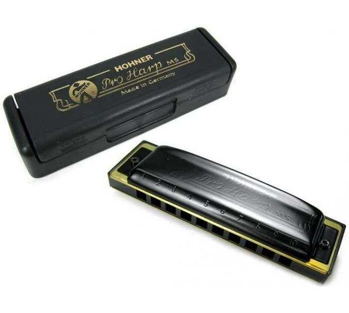 Hohner Chromatic Harmonica (Black, Gold) | Makro