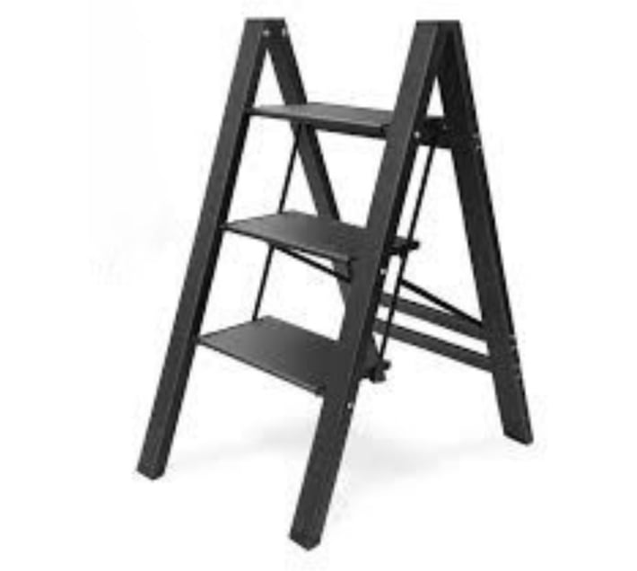 Buy C98 3 Steps Ladder Aluminium, FRP Ladder (With Platform, Hand Rail ...
