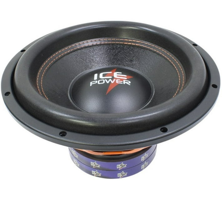 Ice Power IPS-TSU12D4 Subwoofer Rear Deck Mounted Round Car Speaker ...