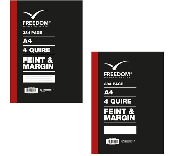 Buy Freedom 4 Quire / 384 Pages Counter Books A4 Notebook Feint and ...