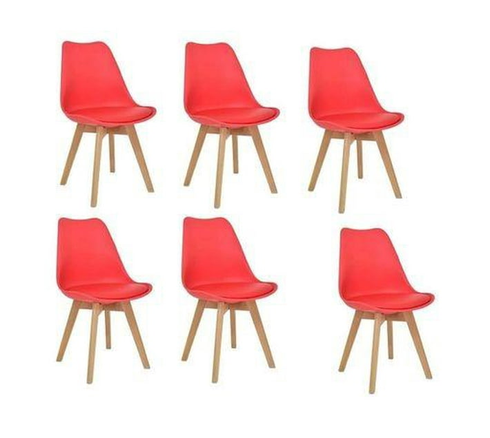Someones In A Makro Smte A Pack Of 6 Cushioned Dining Wooden Legs