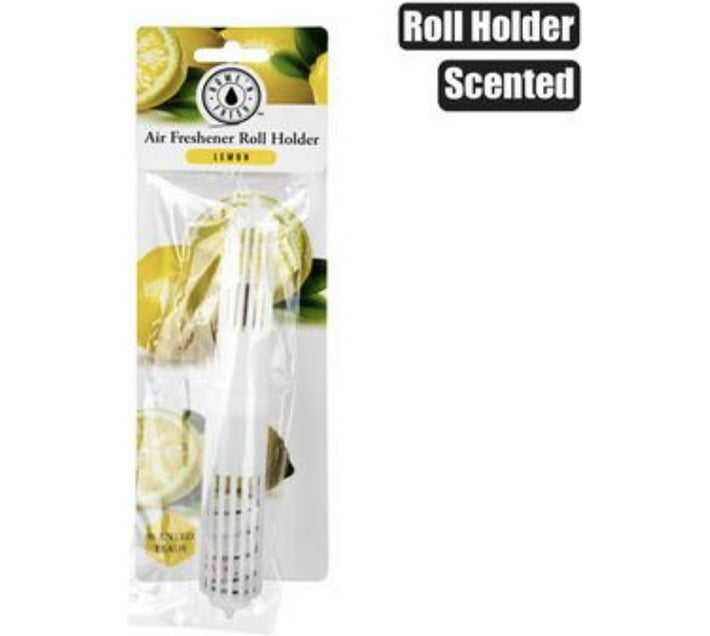AZ DECOR Toilet freshener scented roll holder Lemon Rim Block (5 x 1 g ...