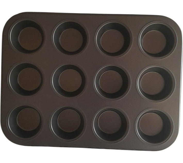 Buy Generic Cupcake/Muffin Pan - Black 35x27cm Baking Pan () in Bulk ...