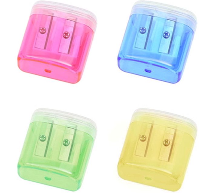 Generic Pencil Sharpner (Pack of 4, Multicolor) | Makro