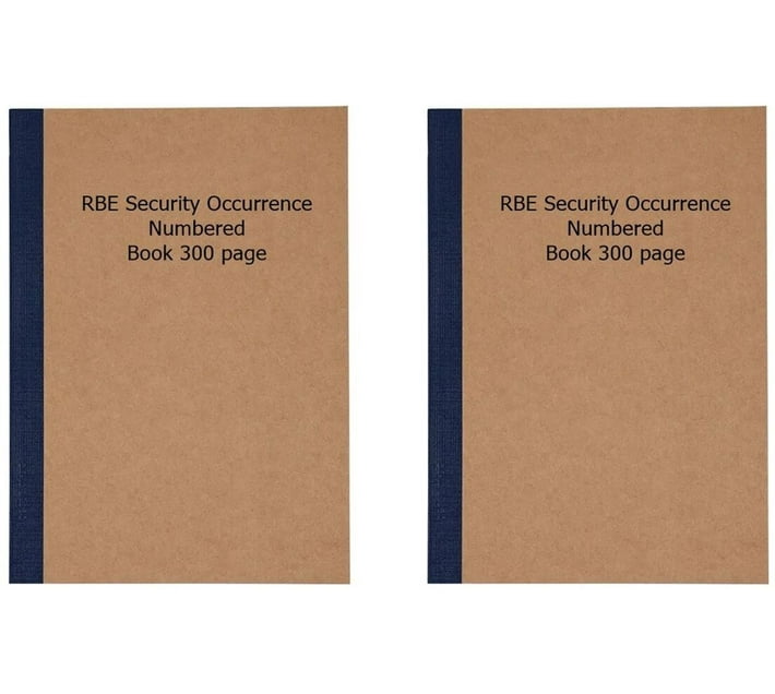 RBE S4351-300 -2 Security Occurrence Book 300pages 2's (1 Sets) | Makro