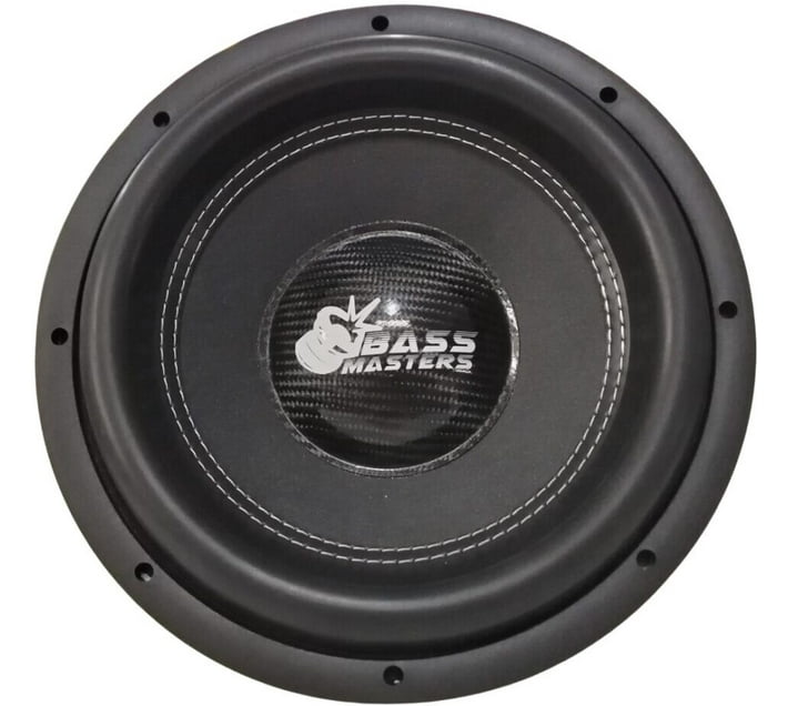 Bassmasters HYPERSONIK-12D4 12 inch Subwoofer Rear Deck Mounted Round ...