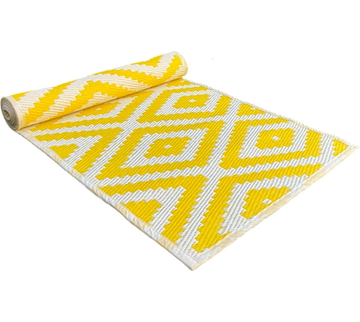 Rug It Up Yellow Polypropylene Runner (200 cm, X 60 cm, Rectangle) | Makro