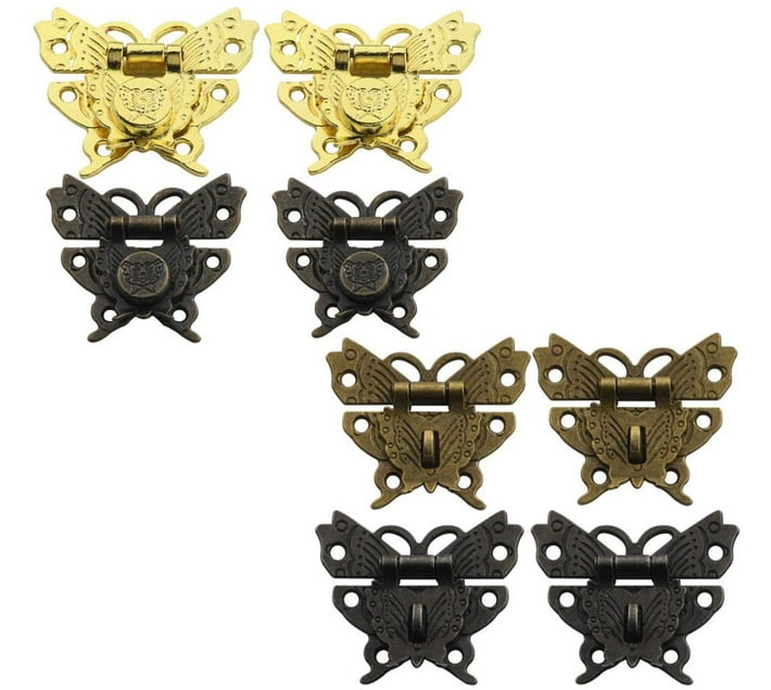 The Good Sport Craft DIY Hinge Butterfly Antique Bronze Latch Set of 8 ...