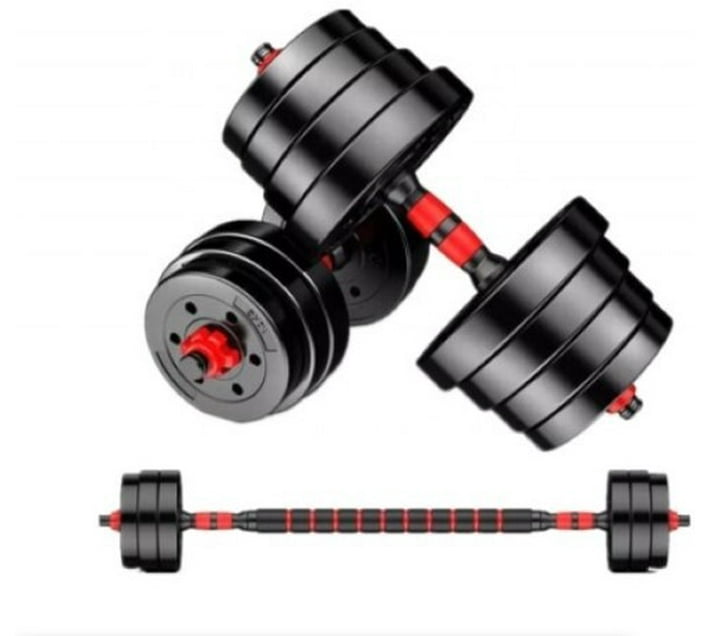 Generic Weightlifting Adjustable Dumbbells Plastic Cement Mixture ...
