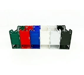 pp Plastic A4 Green Slatted Filing Container box (Set of 15, Green) | Makro