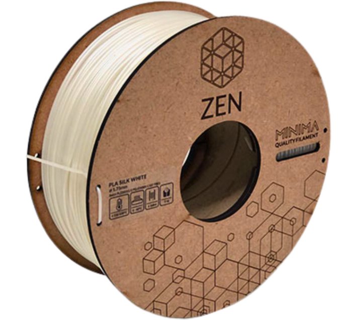 Zen MINIMA PLA White Silk Printer Filament (White) | Makro
