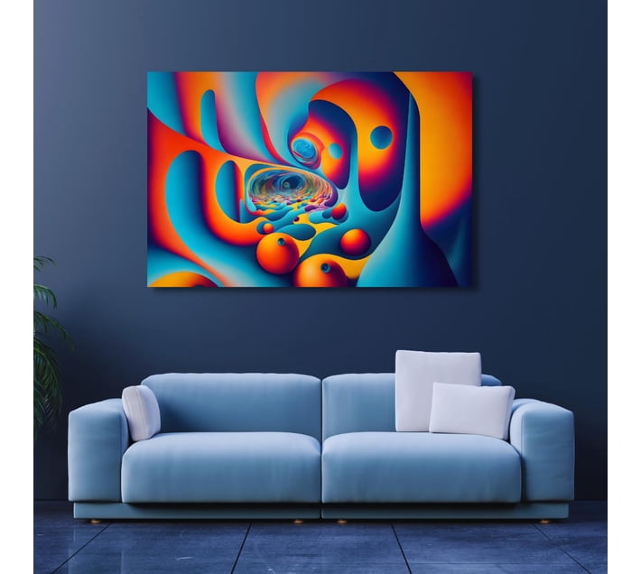 Someone’s in a Makro Canvas Wall Art Framed Size A0 - Way To The Market ...
