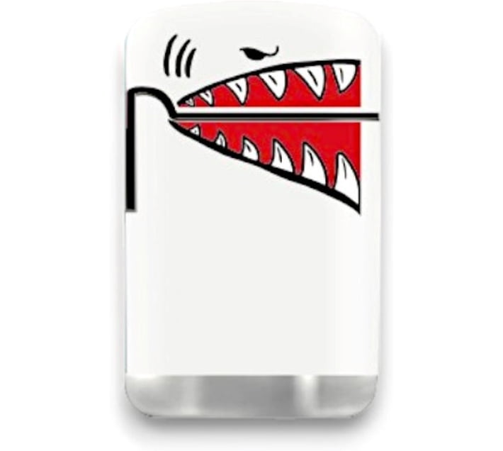 Zengaz ZL-3 Shark Mega Jet Turbo Flame Lighter- White Pocket Lighter ...
