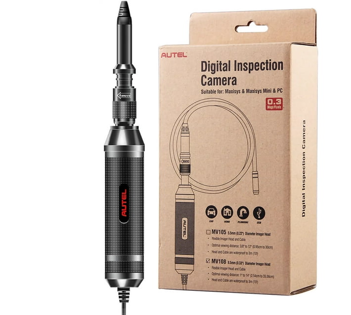 AUTEL MAXIVIDEO MV105S DIGITAL INSPECTION CAMERA Vehicle Tool Kit ...